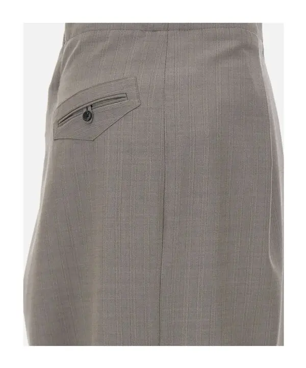 Victoria Beckham Asymmetrical Midi Skirt