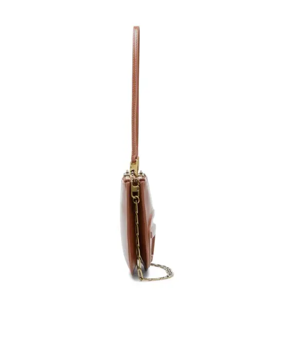 DIESEL® 1dr Twin Embossed Zipped Shoulder Bag - Brown