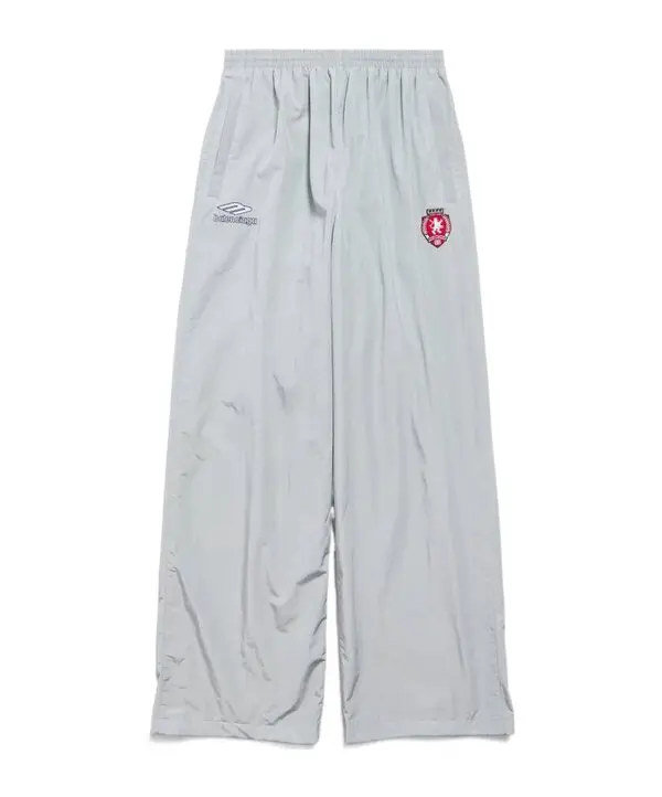 Balenciaga Logo Patch Wide-leg Sweatpants - New Grey