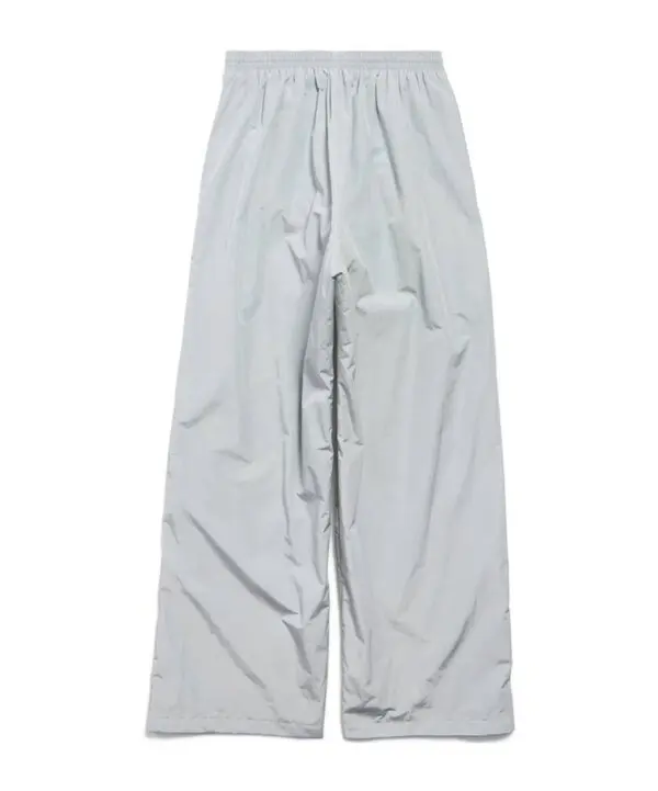 Balenciaga Logo Patch Wide-leg Sweatpants - New Grey