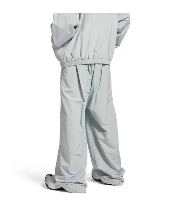 Balenciaga Logo Patch Wide-leg Sweatpants - New Grey
