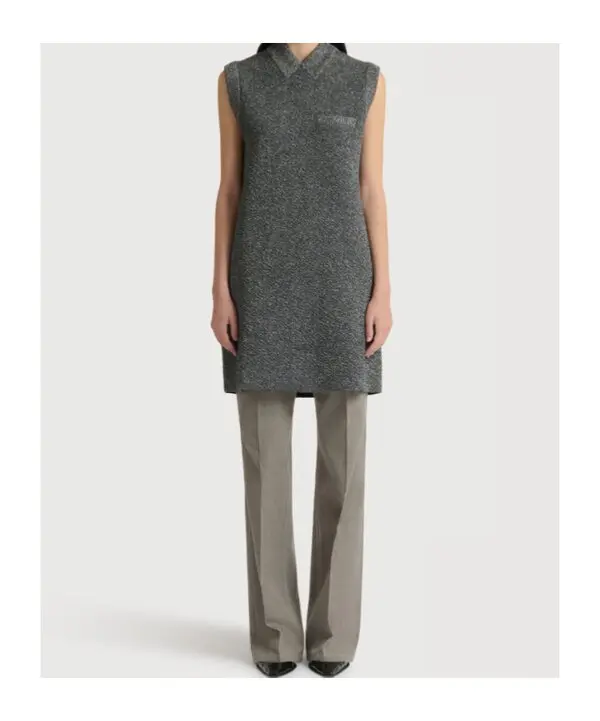 Marni Wool Mini Dress With Lurex Detailing