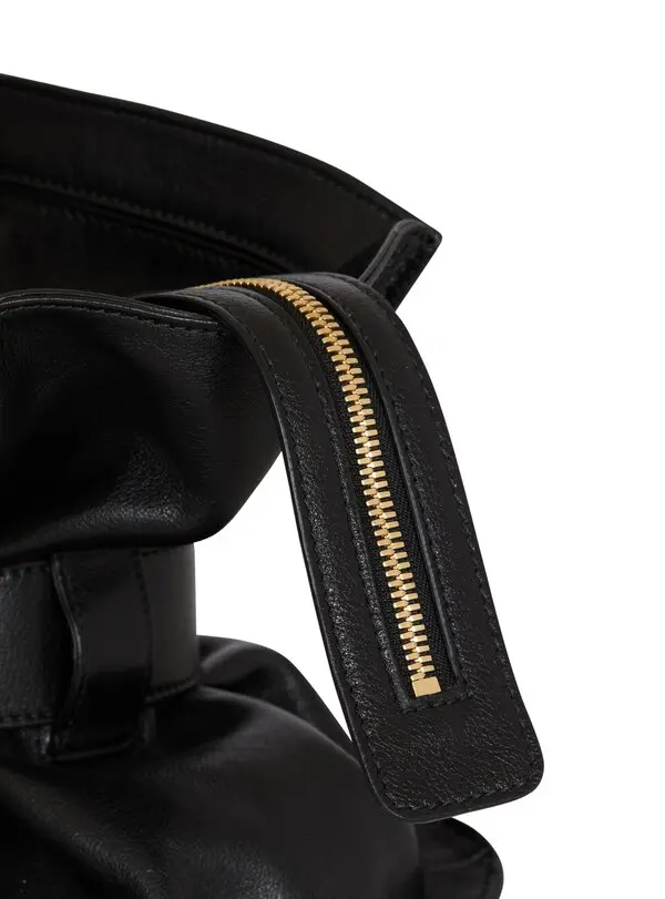 Balmain Large Calfskin Zip Bag