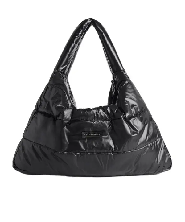 Balenciaga Quilted Shoulder Bag - Black