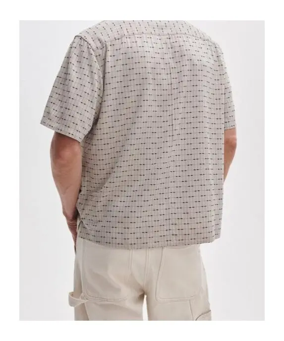 RAG  BONE Grid-pattern Short-sleeve Shirt