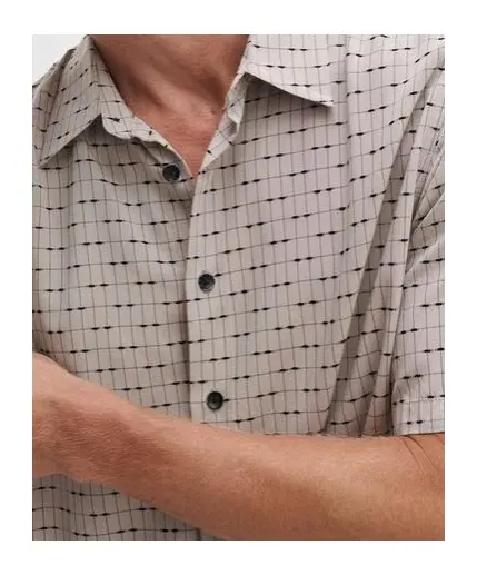 RAG  BONE Grid-pattern Short-sleeve Shirt