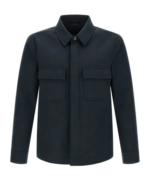 TOM FORD Twill Utility Overshirt - Blue