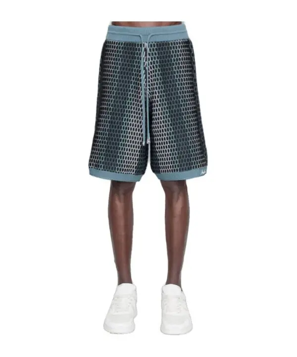 Amiri Striped Knit Shorts - Black