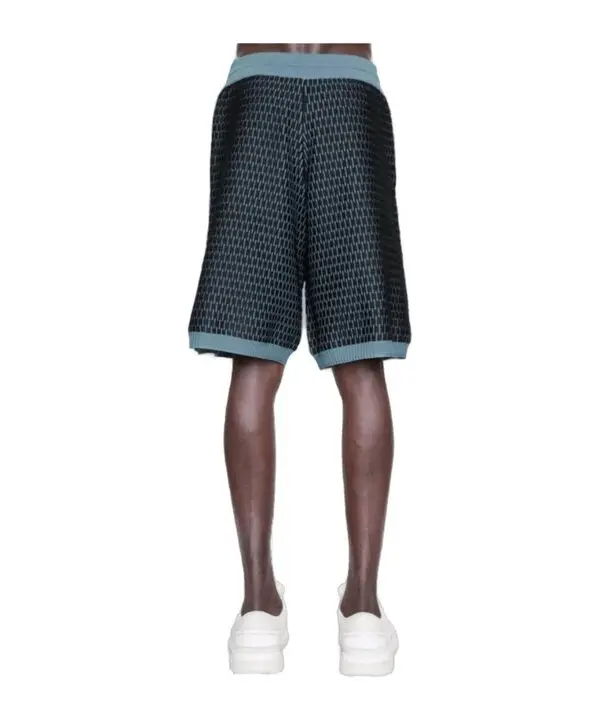Amiri Striped Knit Shorts - Black
