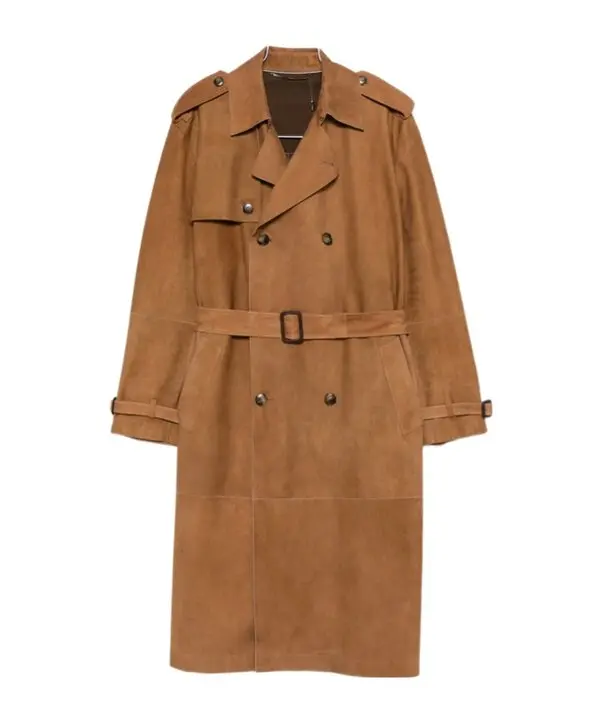 Canali Long-sleeved Trench Coat