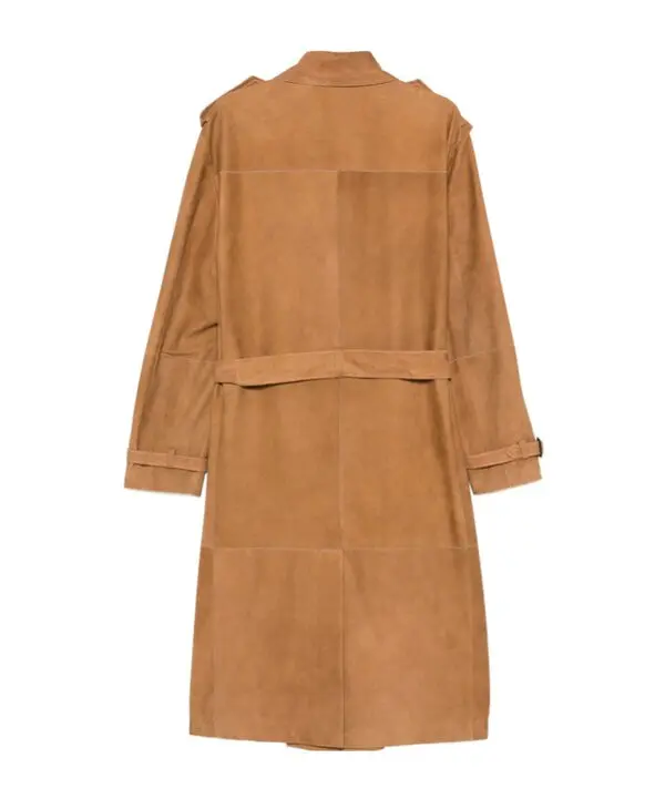 Canali Long-sleeved Trench Coat