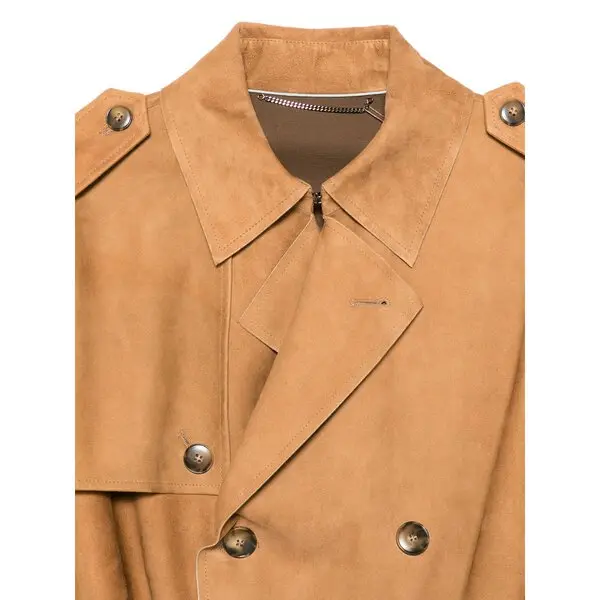 Canali Long-sleeved Trench Coat