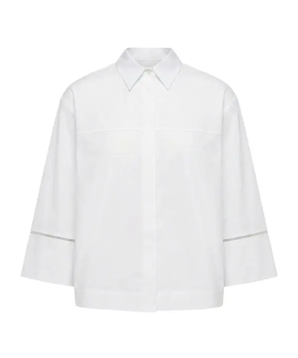 Peserico Buttoned Short-sleeve Shirt - White
