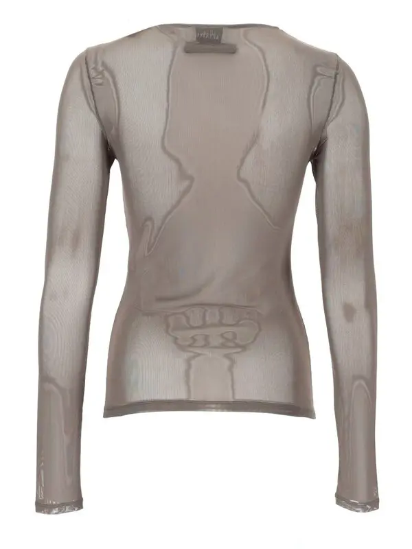 JEAN PAUL GAULTIER Sheer Long Sleeve Top