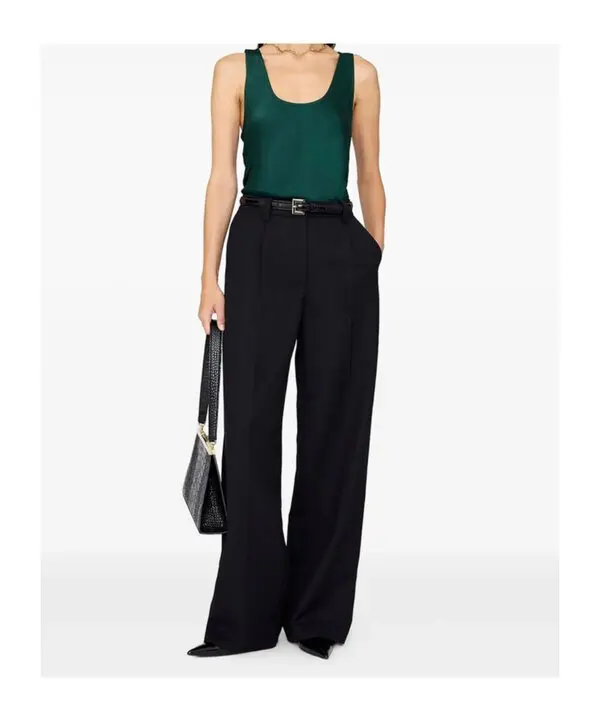 ANINE BING Sleeveless Crew Neck Top