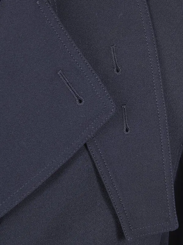 Rick Owens Belted Lapel Collar Long Sleeve Coat