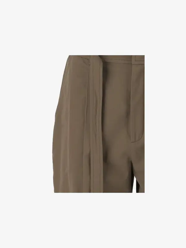 Saint Laurent Belted Straight Leg Pants