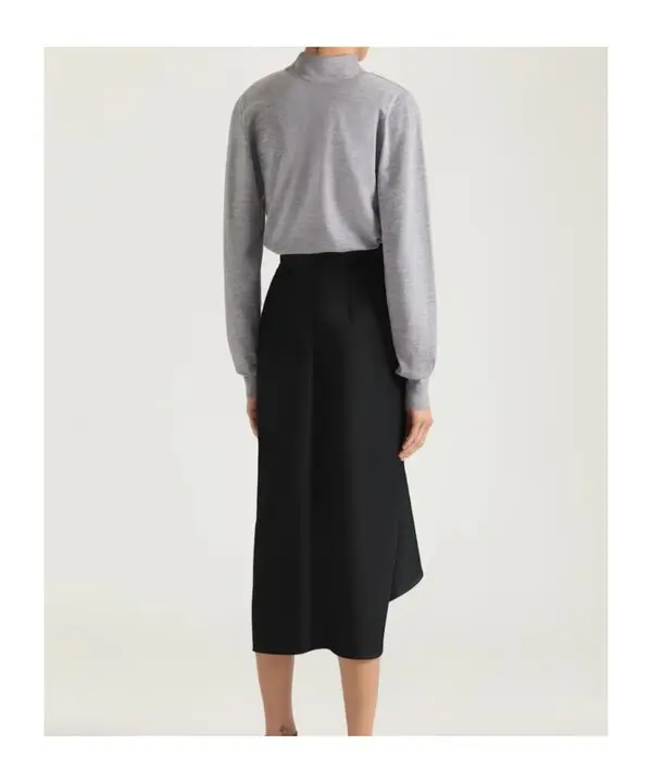 Givenchy Pleated High-neck Knitted Sweater