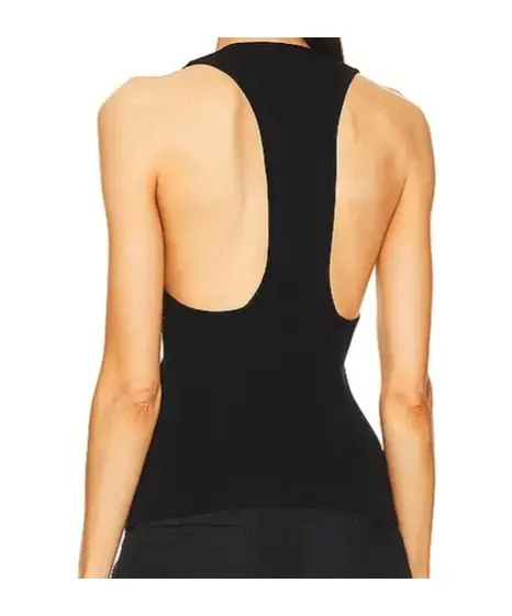 ST. AGNI Sleeveless Vest - Black