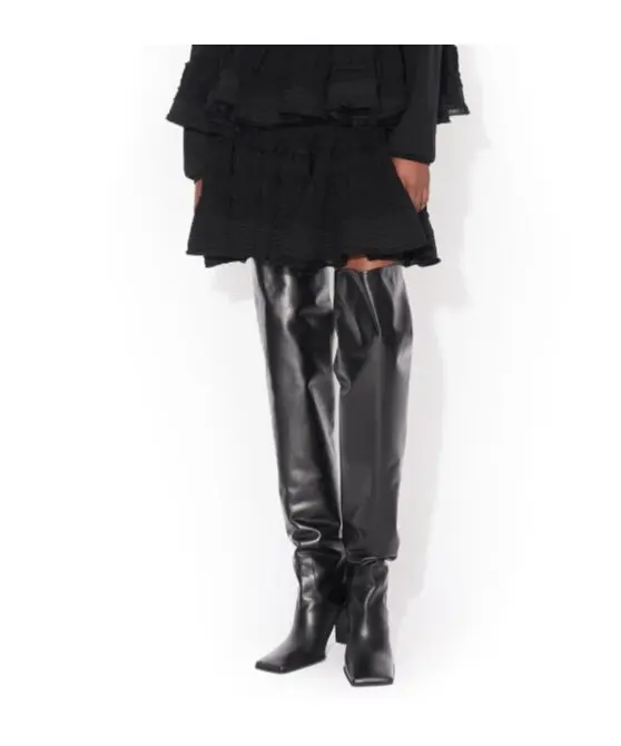 Alaïa Wool Crinoline Skirt - Black