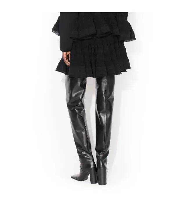Alaïa Wool Crinoline Skirt - Black