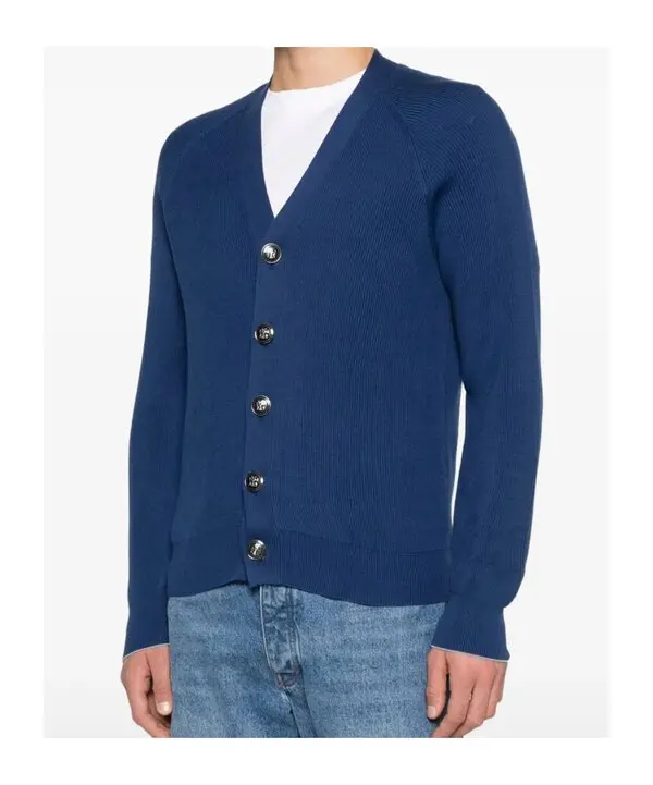 Brunello Cucinelli Long-sleeved Knitted V-neck Cardigan
