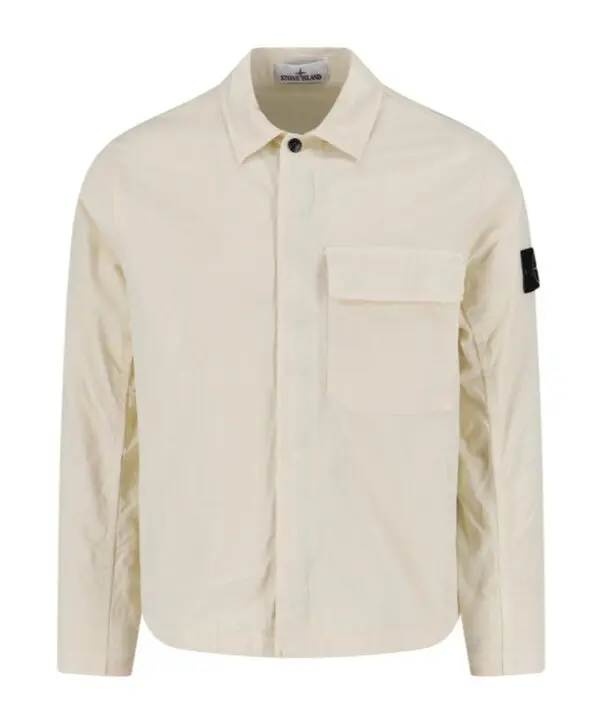 Stone Island Compass Badge Overshirt - Ivory