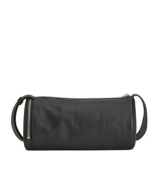 Y3 Leather Barrel Bag