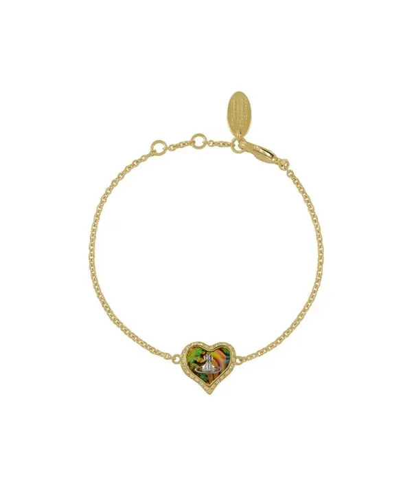 VIVIENNE WESTWOOD Heart-charm Bracelet - Golden