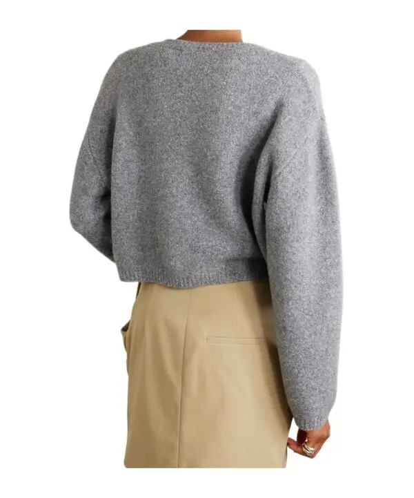 LISA YANG Hazelle Cropped Cashmere-blend Sweater