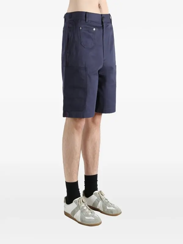 Givenchy Logo Embroidered Shorts - Navy
