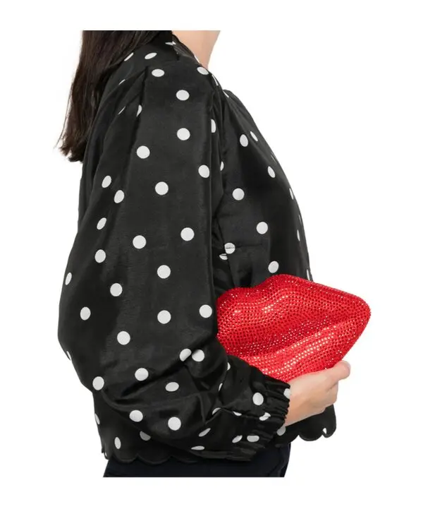 Stine Goya Polka Dot Scalloped Hem Casual Jacket