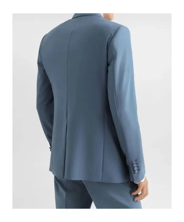 Dolce & Gabbana Dolce Gabbana Double-breasted Poplin Jacket - Sky-blue