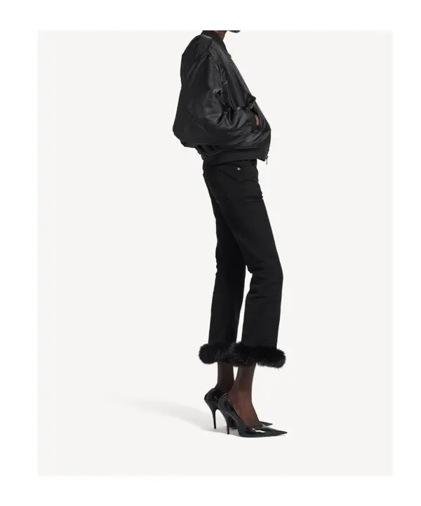 Balenciaga Zip-up Bomber Jacket With Embroidered Logo