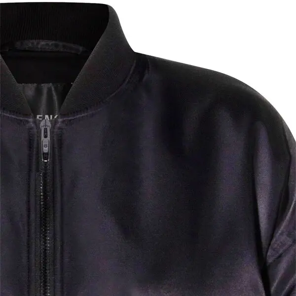 Balenciaga Zip-up Bomber Jacket With Embroidered Logo