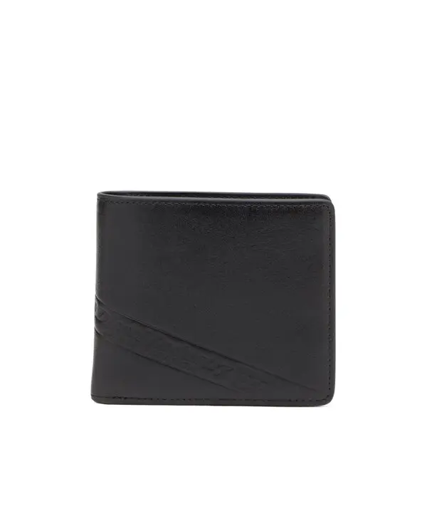 DIESEL® Leather Bi-fold Wallet - Black