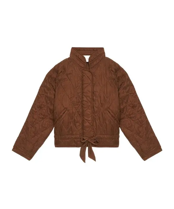 Isabel Marant Étoile Zakiane Quilted Jacket - Tabacco