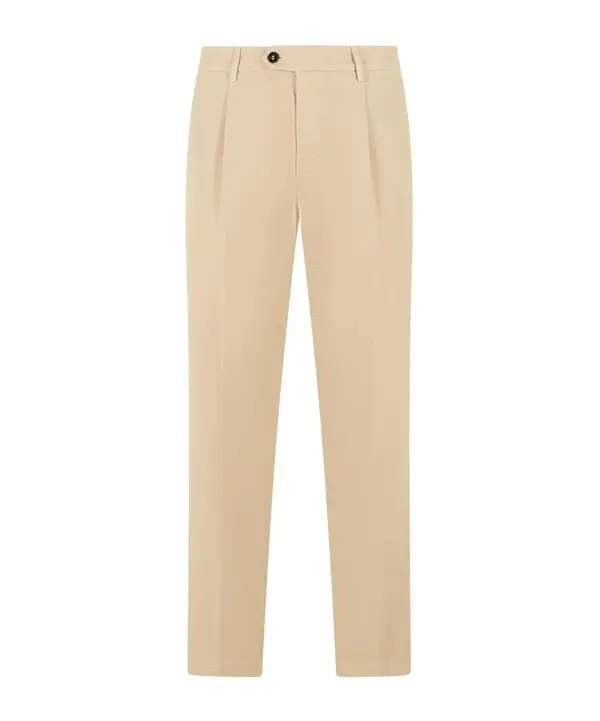 Eleventy Pleated Tailored Trousers - Beige