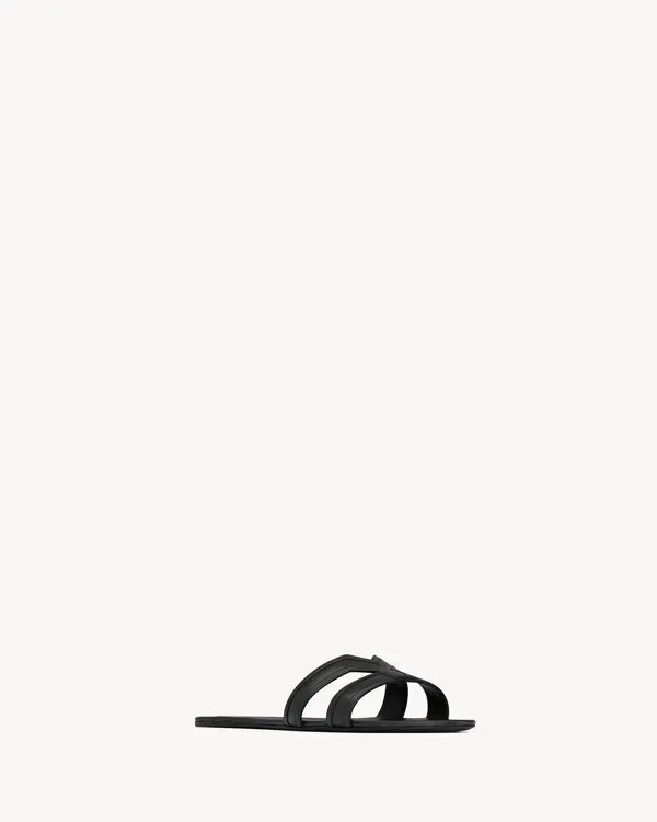 Saint Laurent Mabrouka Slip-on Sandals - Black