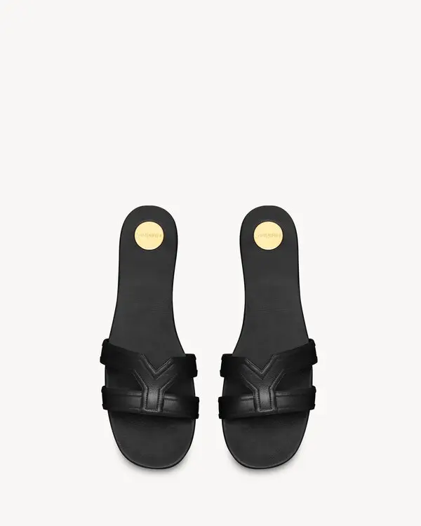 Saint Laurent Mabrouka Slip-on Sandals - Black
