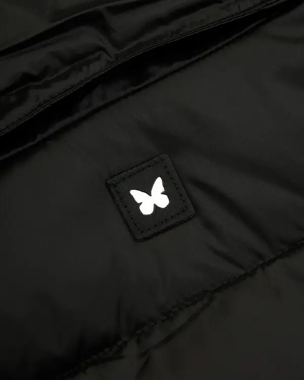 Max Mara Hooded Quilted Down Jacket - Black
