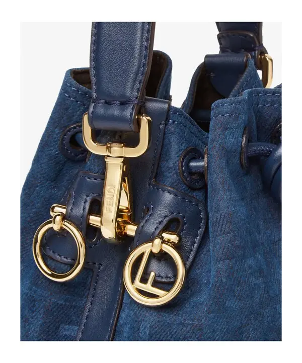 Fendi Mon Tresor Ff Jacquard Bucket Bag