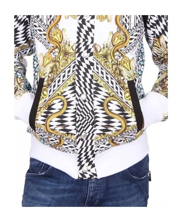 Just Cavalli Bomber Jacket - White