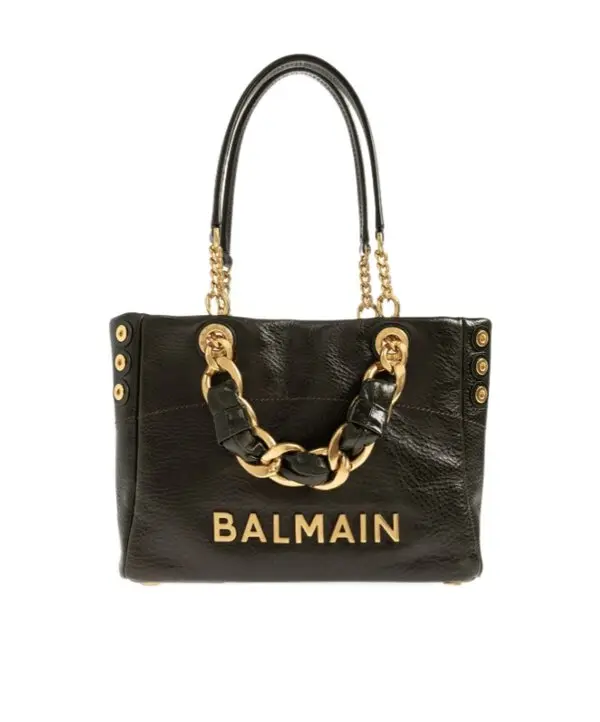 Balmain 1945 Soft Small Handbag - Black