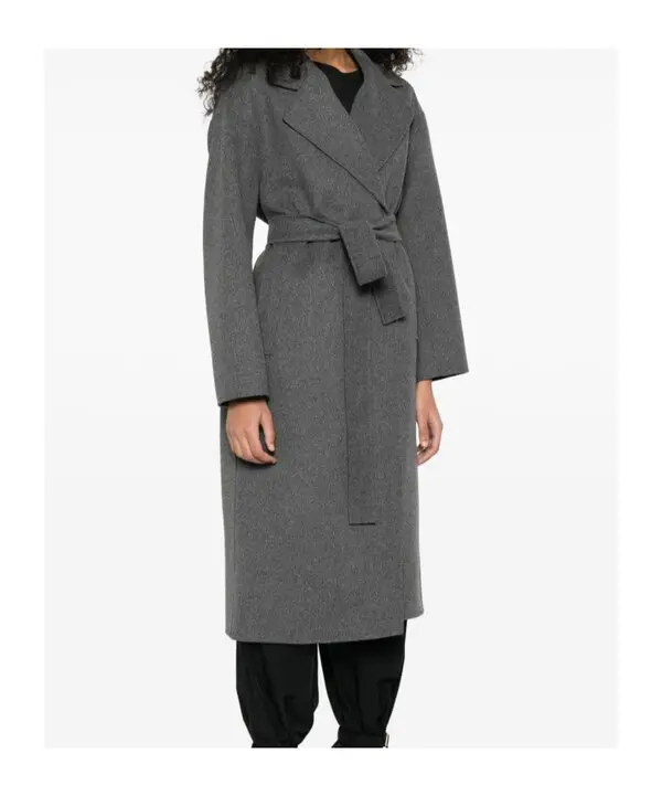 Max Mara Belted Coat - Black