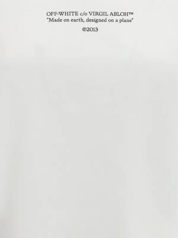 Off-White Made On Earth, Designed On A Plane" T-shirt - White