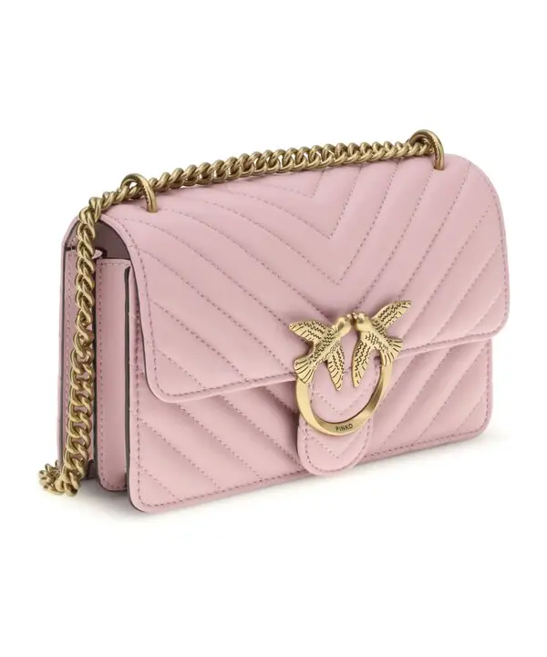 Pinko Love One Chevron Quilted Mini Crossbody Bag