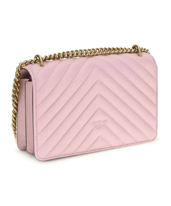 Pinko Love One Chevron Quilted Mini Crossbody Bag