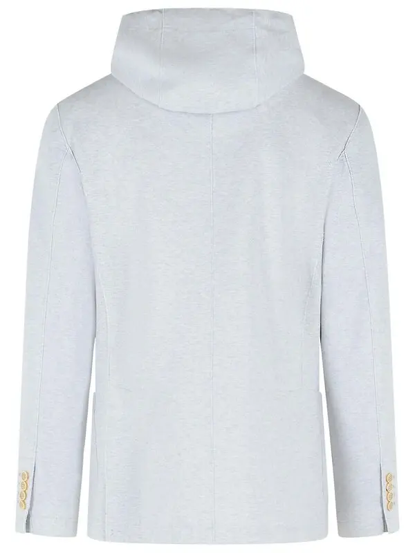 Eleventy Hooded Layered Blazer - White