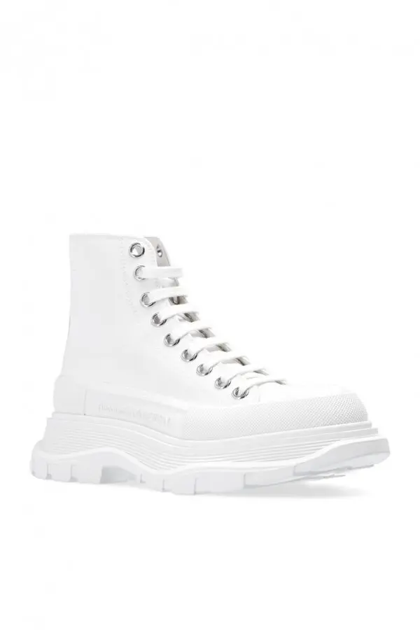 Alexander McQueen Tread Slick Boots - White